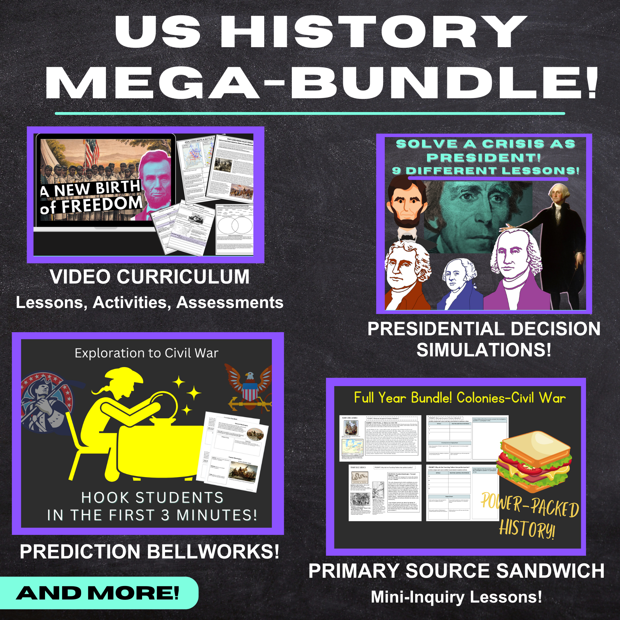 Full Year US History I Mega-Bundle – History For Humans