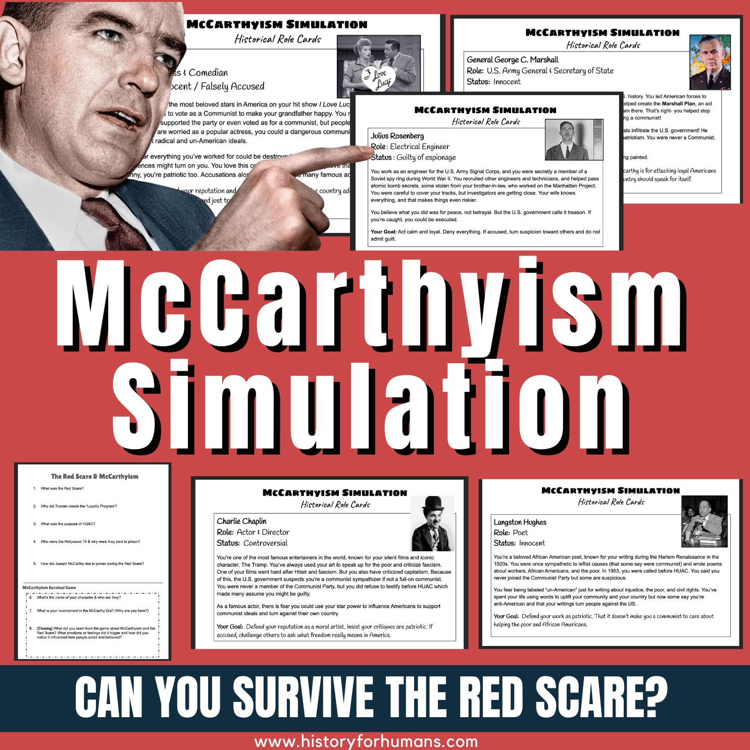 McCarthyism & Red Scare Simulation – History For Humans
