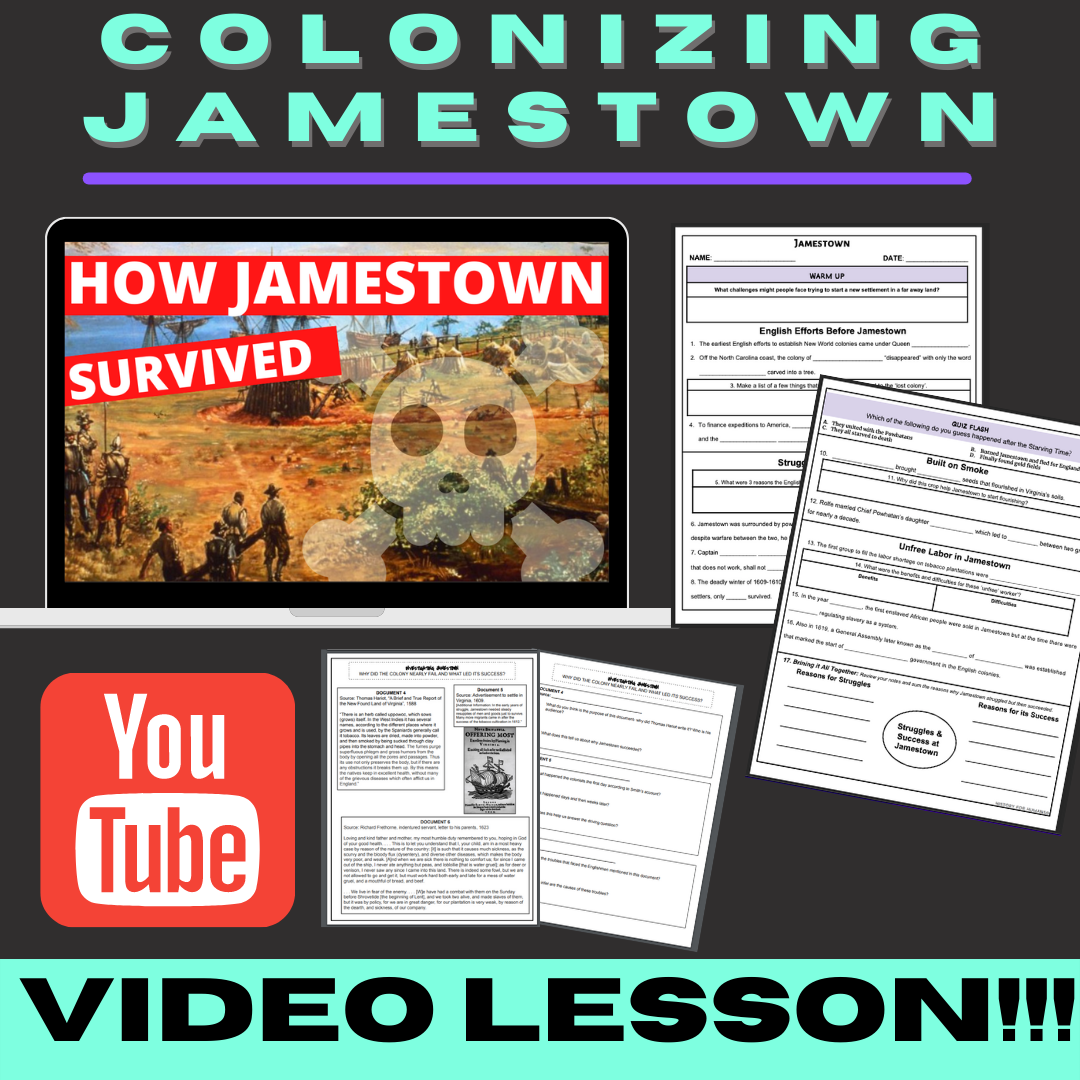 Surviving Jamestown Video Lesson Plan! – History For Humans