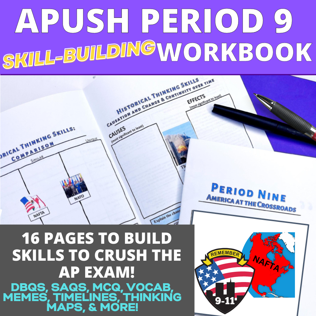 🇺🇸 📚 AP US History Period 9 Study Guide & Workbook – History For Humans
