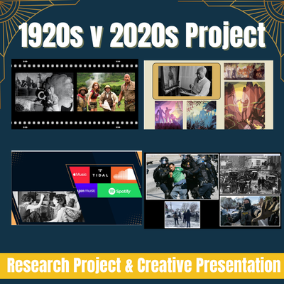 1920s Project: 1920s vs 2020s Presentations – History For Humans