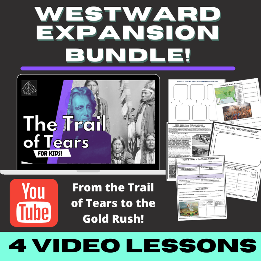 🇺🇸 ️ Westward Expansions Unit BUNDLE Video Lessons – History For Humans